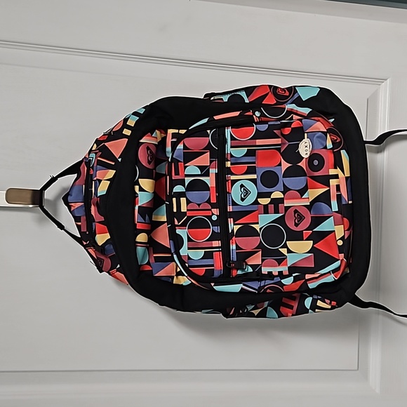 Roxy | Bags | Roxy Multi Colored Laptop Backpack With Tons Of Space ...